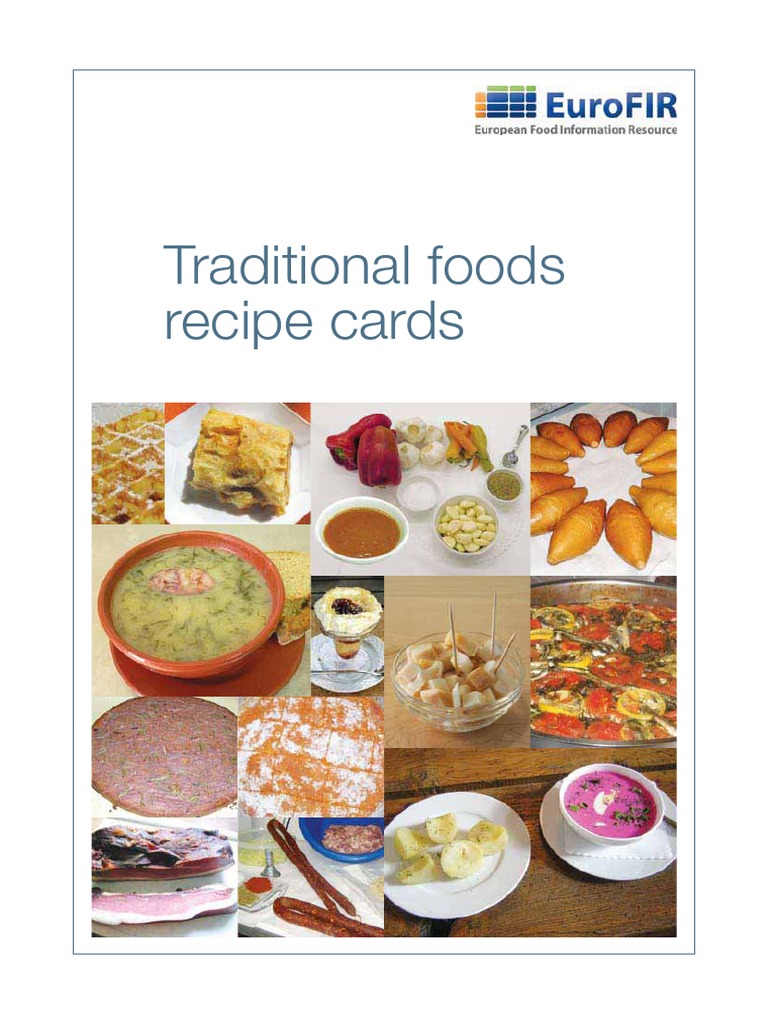 Traditional Foods Recipe Cards | PDF | Sausage | Nutrition Facts Label