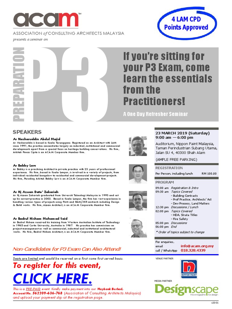 Click Here.: If You're Sitting For Your P3 Exam, Come Learn The ...