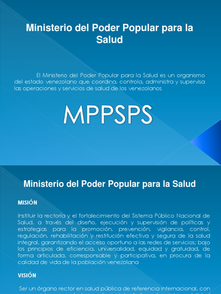 MPPS | PDF | Hospital | Bienestar