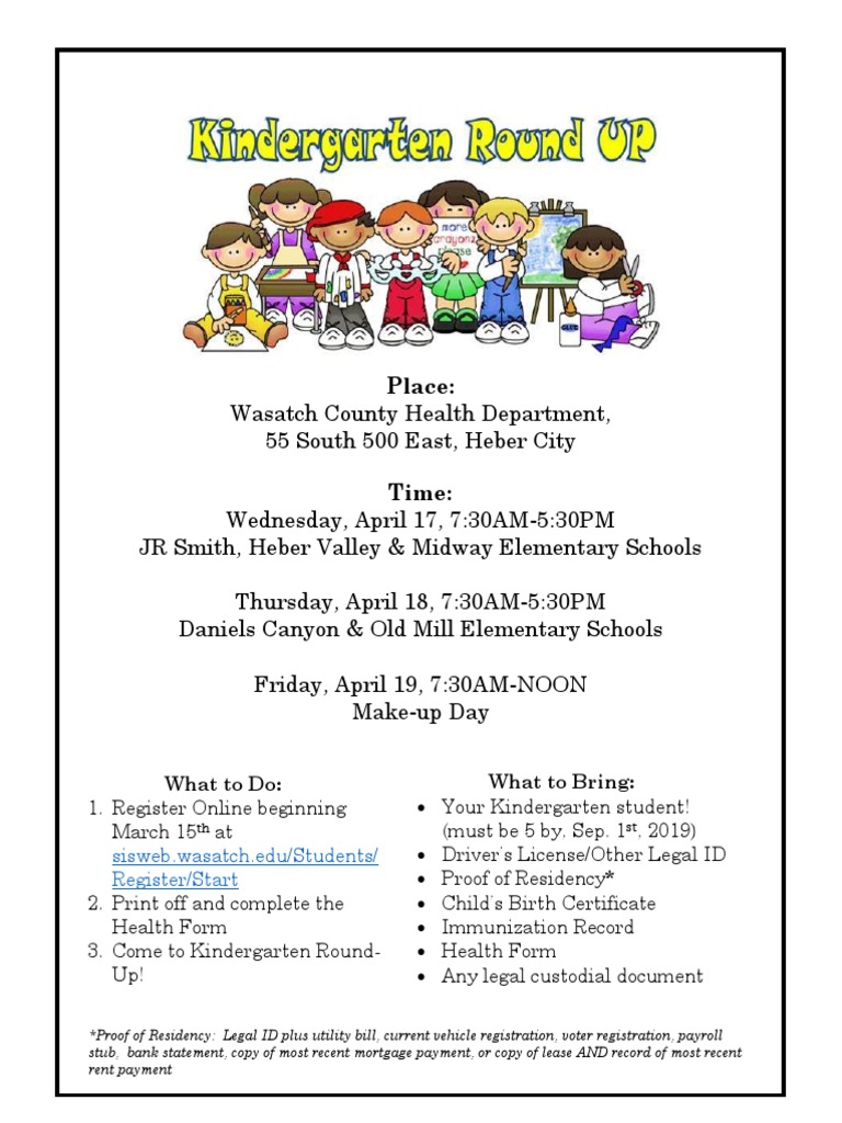 Kindergarten-Registration Flyer 2019-20 | PDF