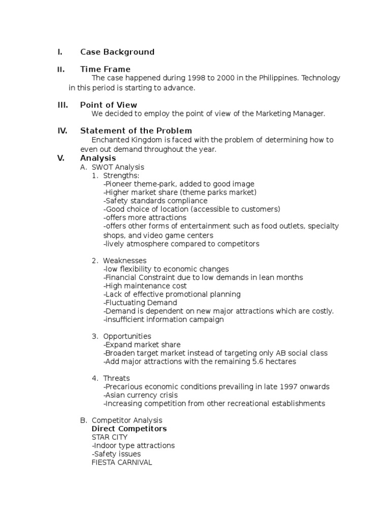 I. Case Background Time Frame | PDF | Advertising | Marketing