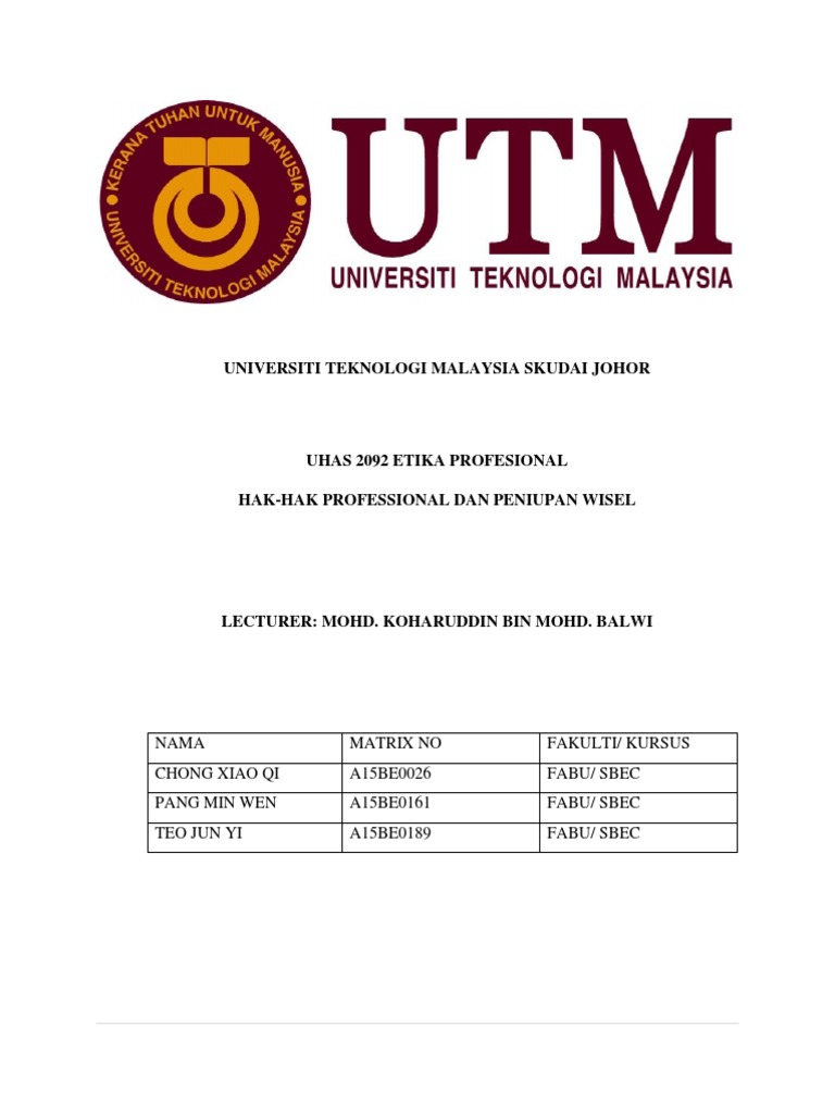 Professional Ethics Assignment Full | PDF