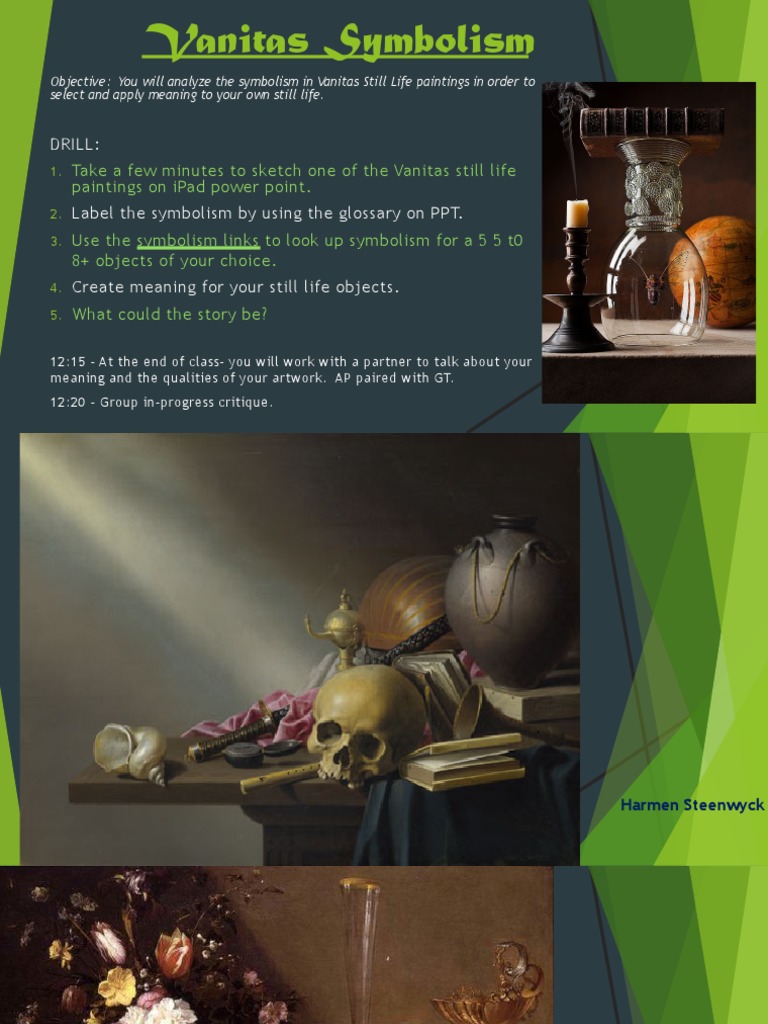 Vanitas Symbolism | PDF | Still Life | Visual Arts