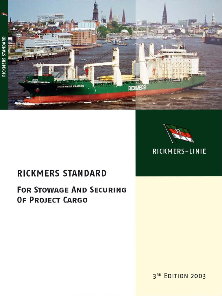 Rickmers Standard For Stowage and Securing of Project Cargo PDF | PDF