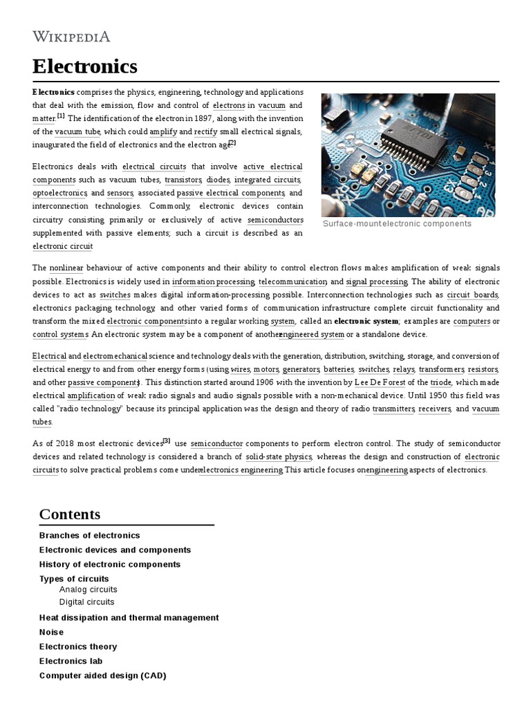 Electronics: Surface-Mount Electronic Components | PDF | Electronic ...