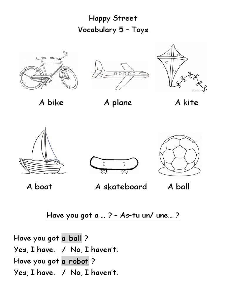 A Visual Guide to Common Toys and Recreational Items for Children ...