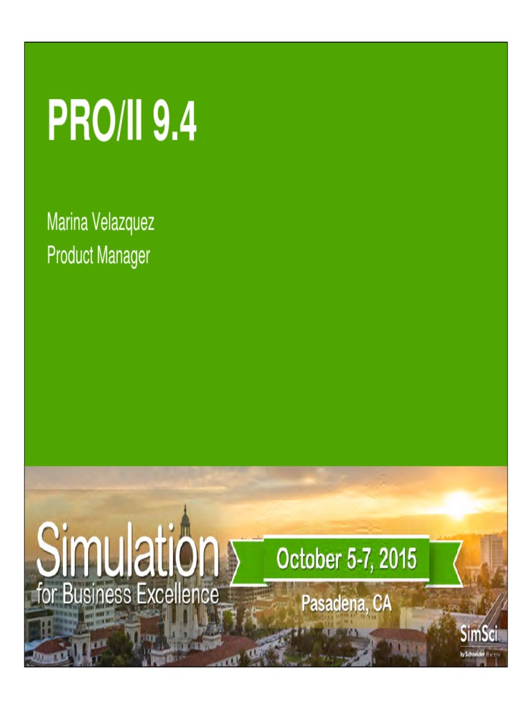 PRO/II 9.4 Release Features and Enhancements | PDF | Graphical User ...