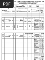 School Form 7 Sample | PDF | Teachers | Economies