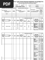 School Form 7 Sample | PDF | Teachers | Economies