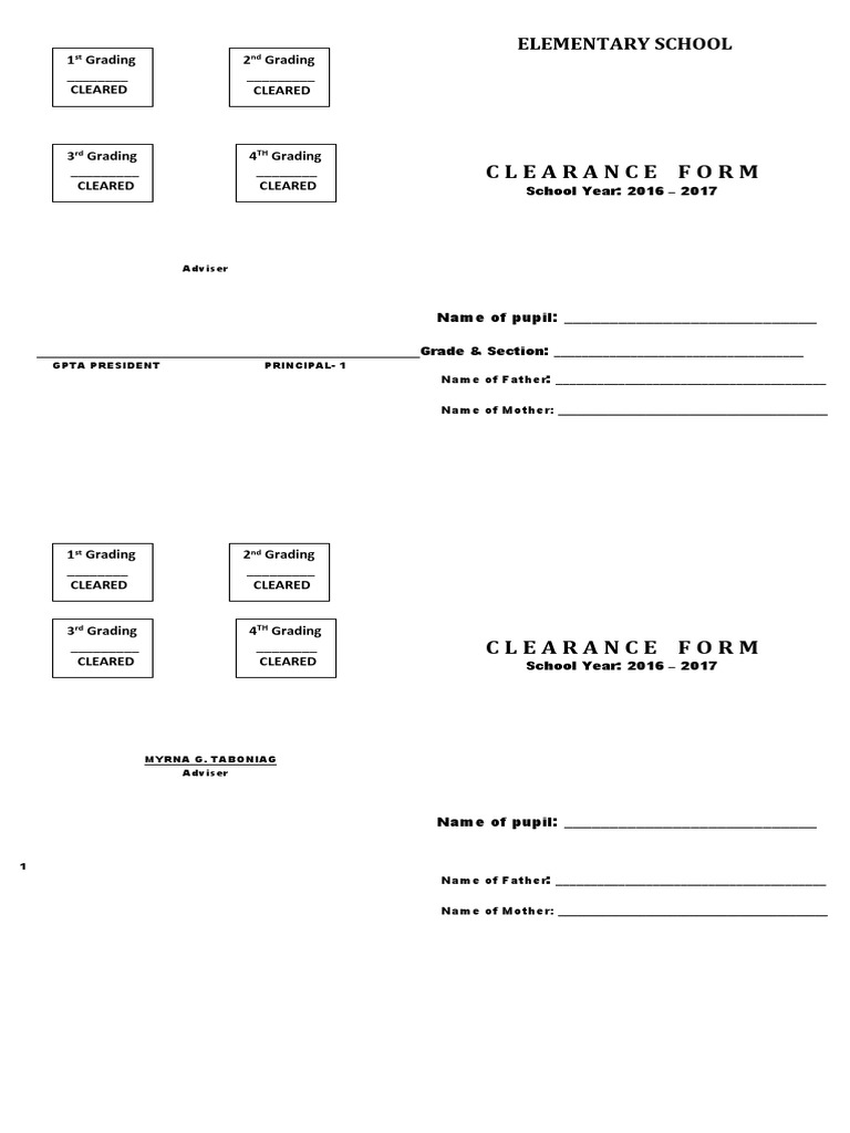 Clearance | PDF | Schools