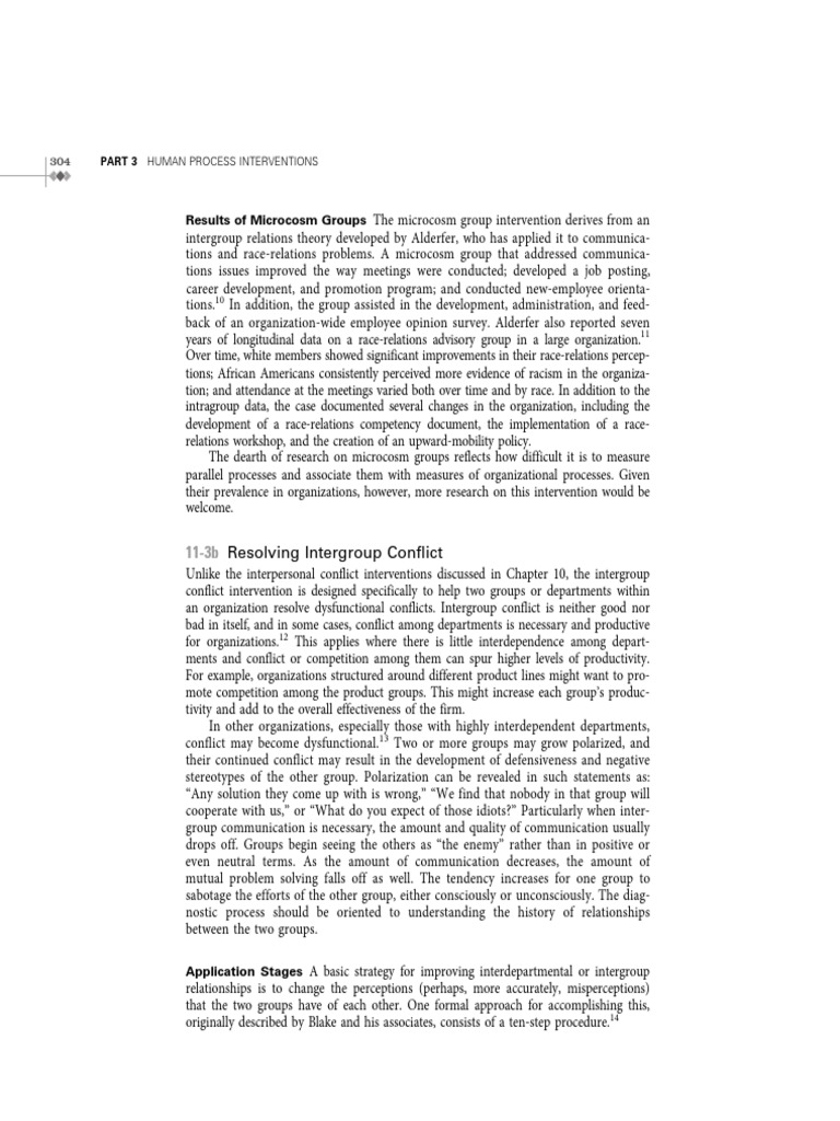 Results of Microcosm Groups: Resolving Intergroup Conflict | PDF ...