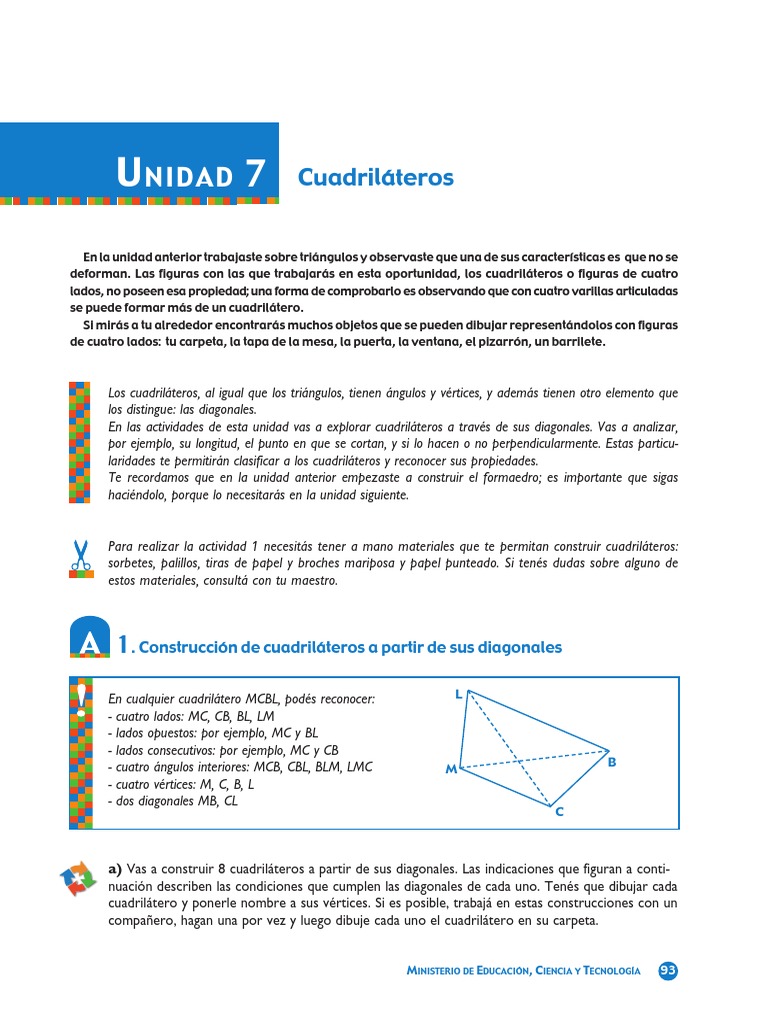 Cuadrilateros PDF | PDF | Rectángulo | Perpendicular
