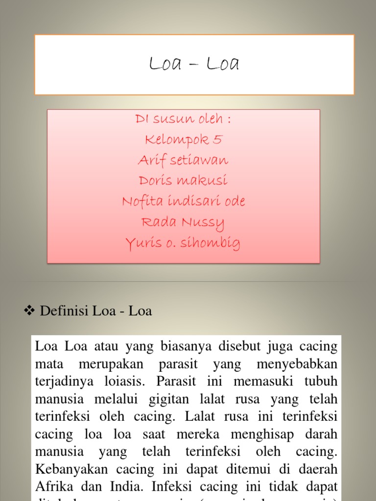 Loa - Loa | PDF | Sains & Matematika