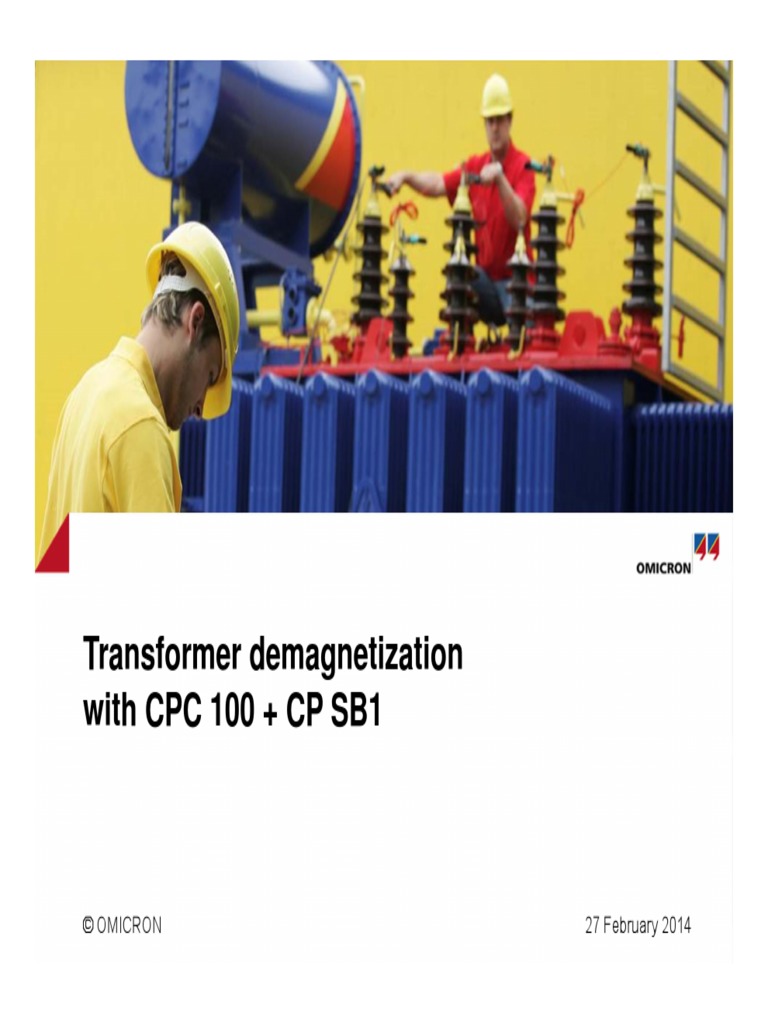 Demag Test Card Presentation PDF | PDF | Magnetization | Transformer