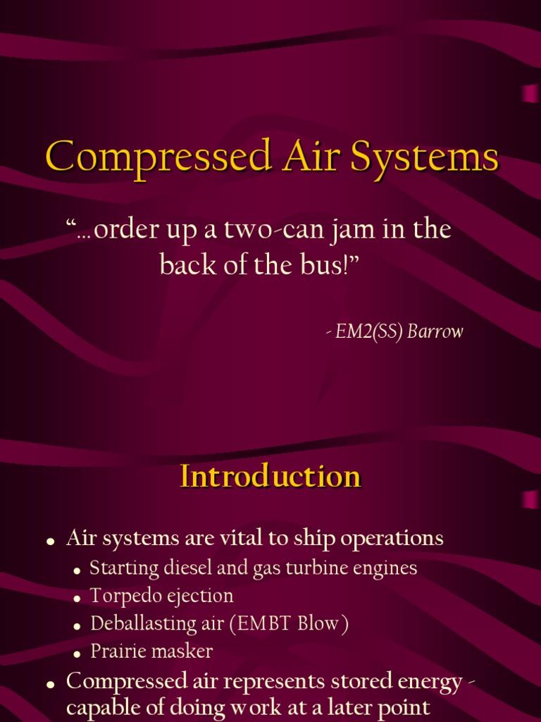 An Overview of Compressed Air Systems: Types of Air Compressors ...