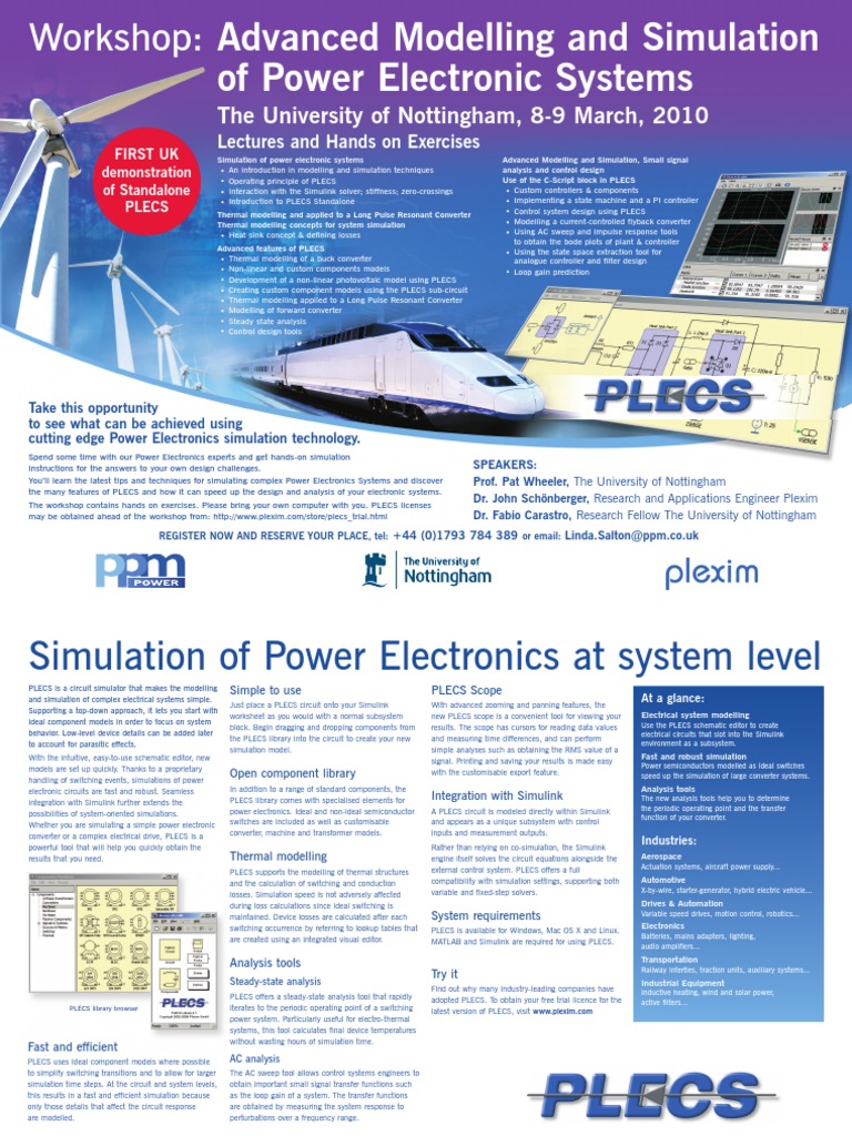 PLECS Flyier | PDF | Power Electronics | Electronic Circuits