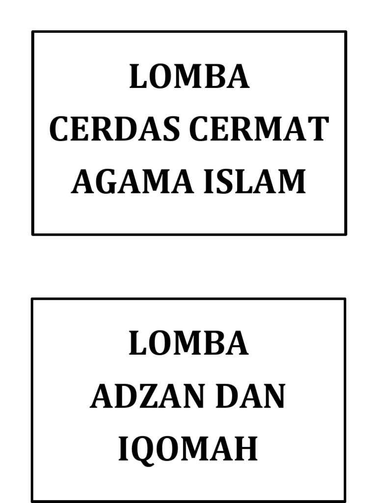 Label Lomba FIX | PDF
