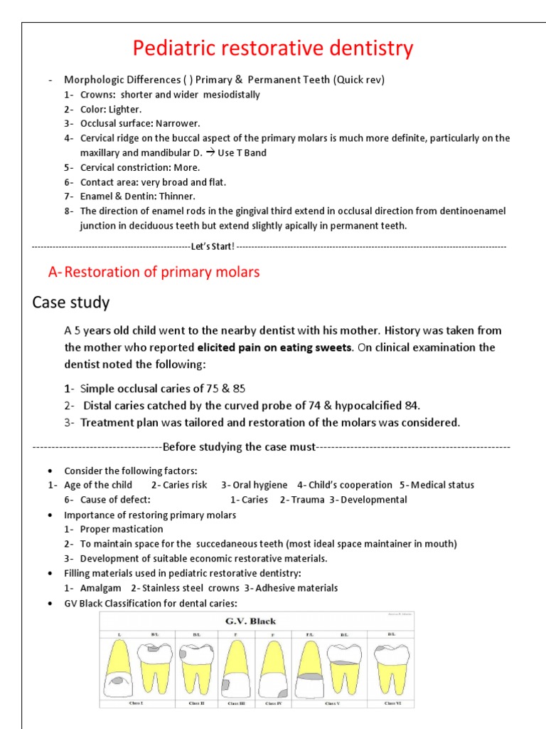 Pediatric Restorative Dentistry | PDF | Dental Composite | Human Tooth