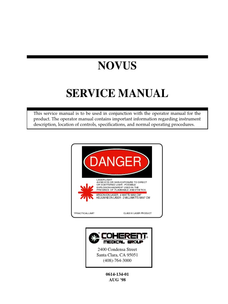 Novus Service Manual PDF | Download Free PDF | Power Supply | Vacuum Tube