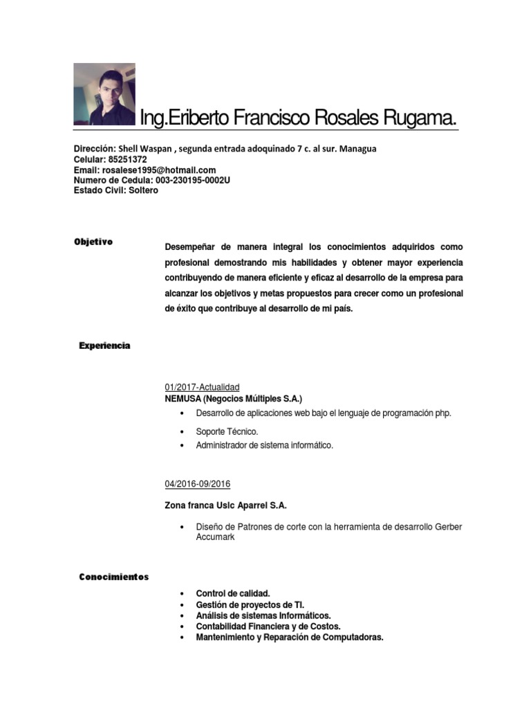 Curriculum | PDF | Informática | Software