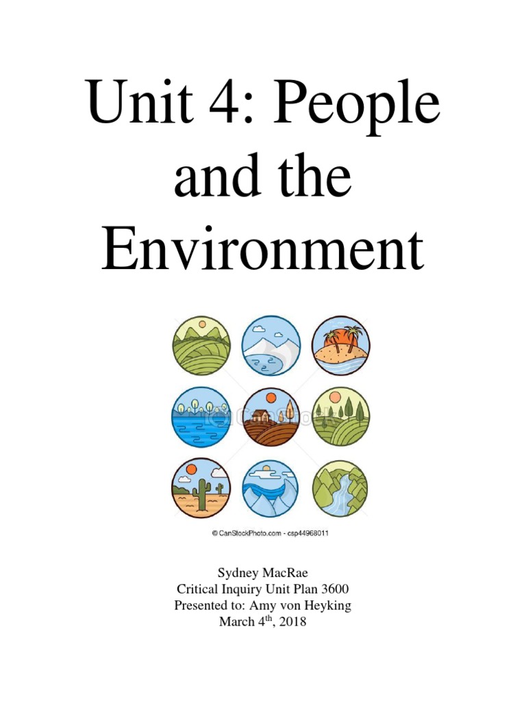 People and Environment Unit Plan | PDF | Rain | Geography