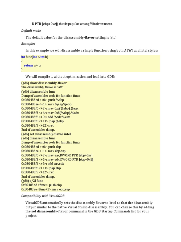 D PTR (Ebp+0xc) ) That Is Popular Among Windows Users.: Default Mode ...