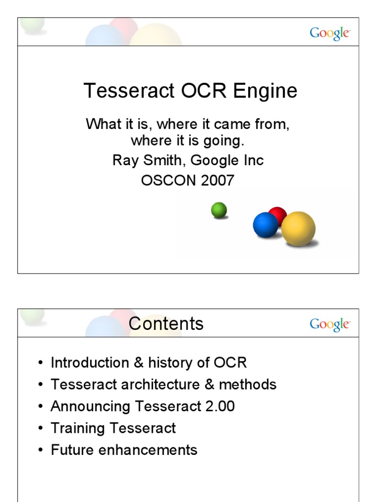 Tesseract Osc On | PDF | Optical Character Recognition | Computing