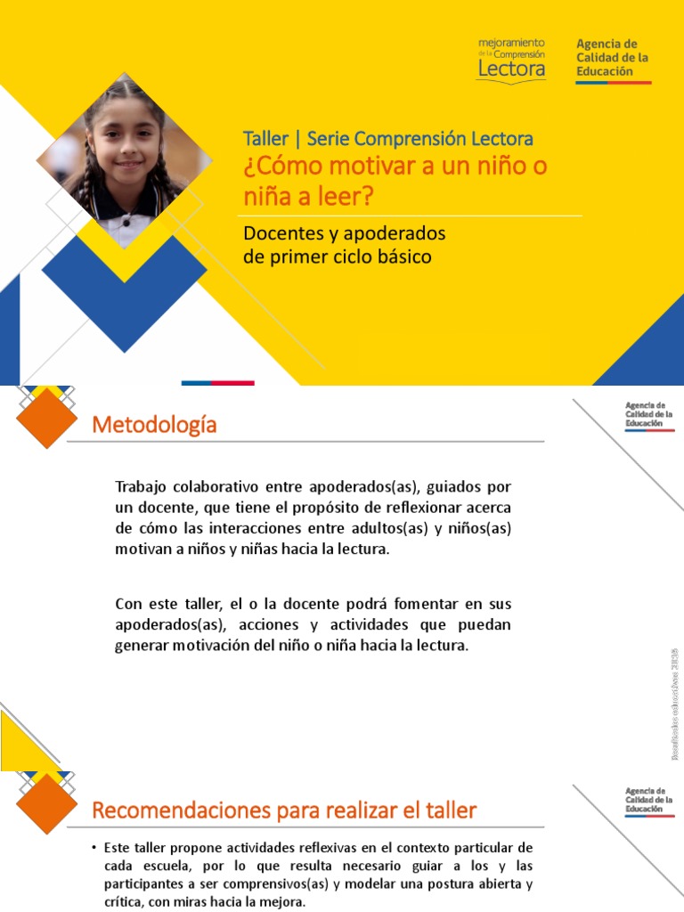 ACE Taller Apoderados 01 Motivara La Lectura | PDF | Comprensión lectora | Red mundial