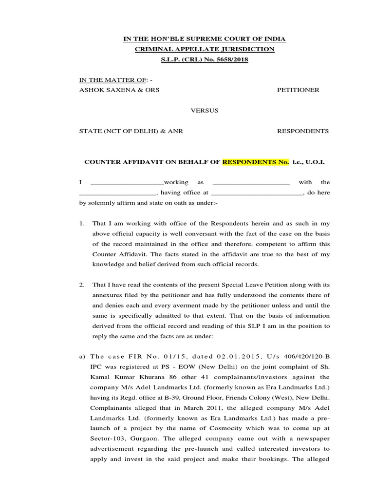 Affidavit Pdf Bail Affidavit