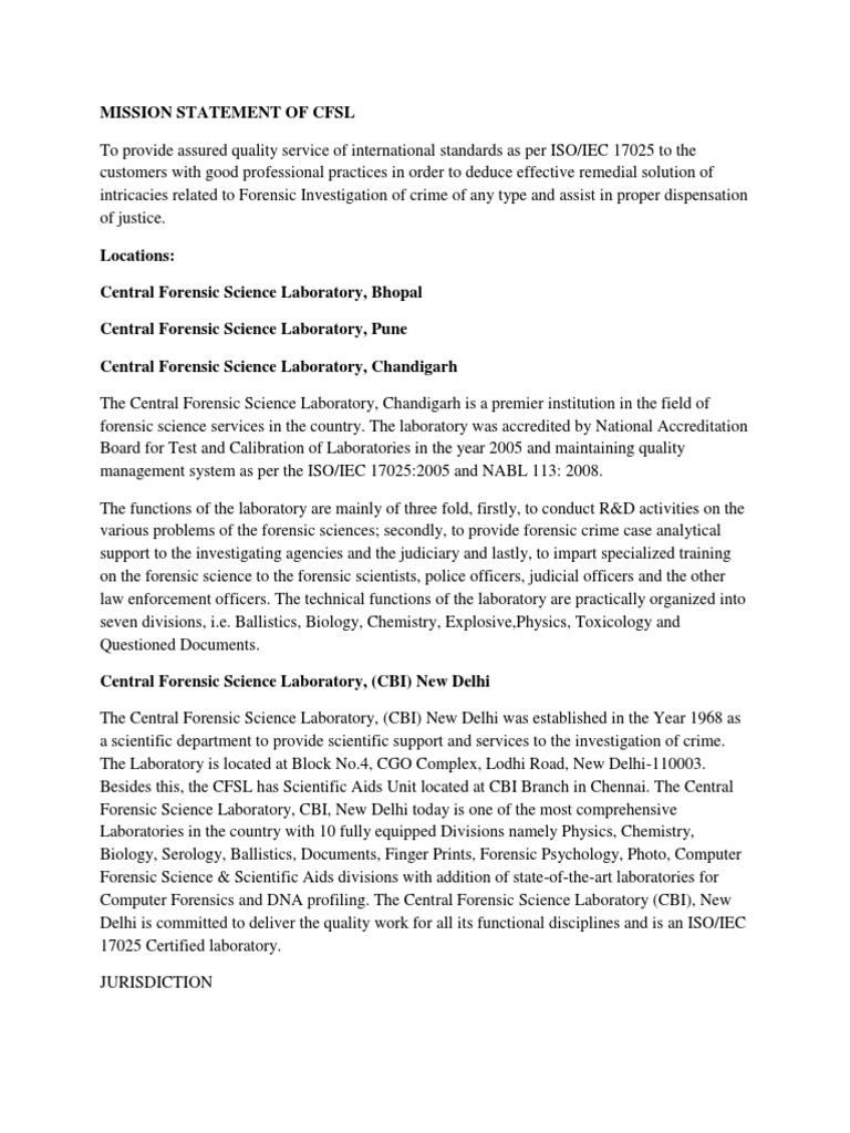 CFSL | PDF | Forensic Science | Fingerprint