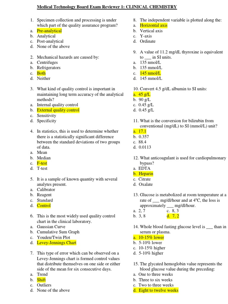 BSMT Reviewer 3 | PDF | Lipoprotein | Cholesterol