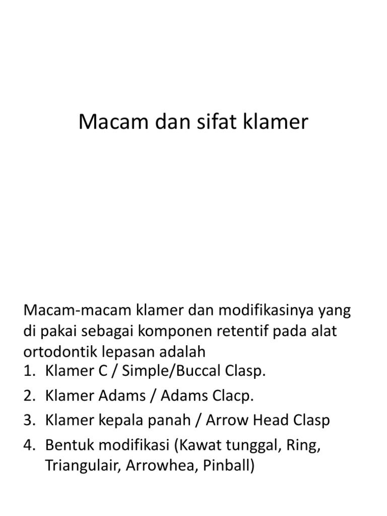 Macam Dan Sifat Klamer | PDF | Griya & Taman