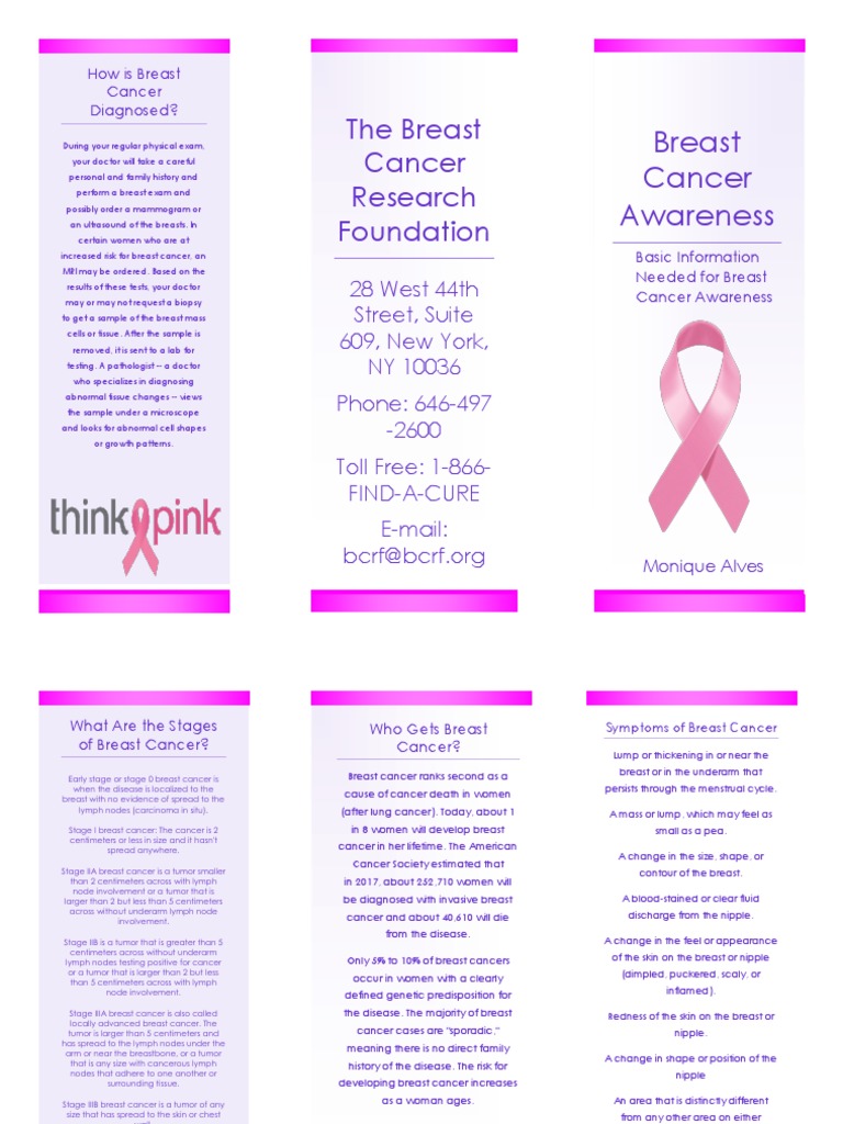 Breast Cancer Brochure | PDF | Breast Cancer | Cancer