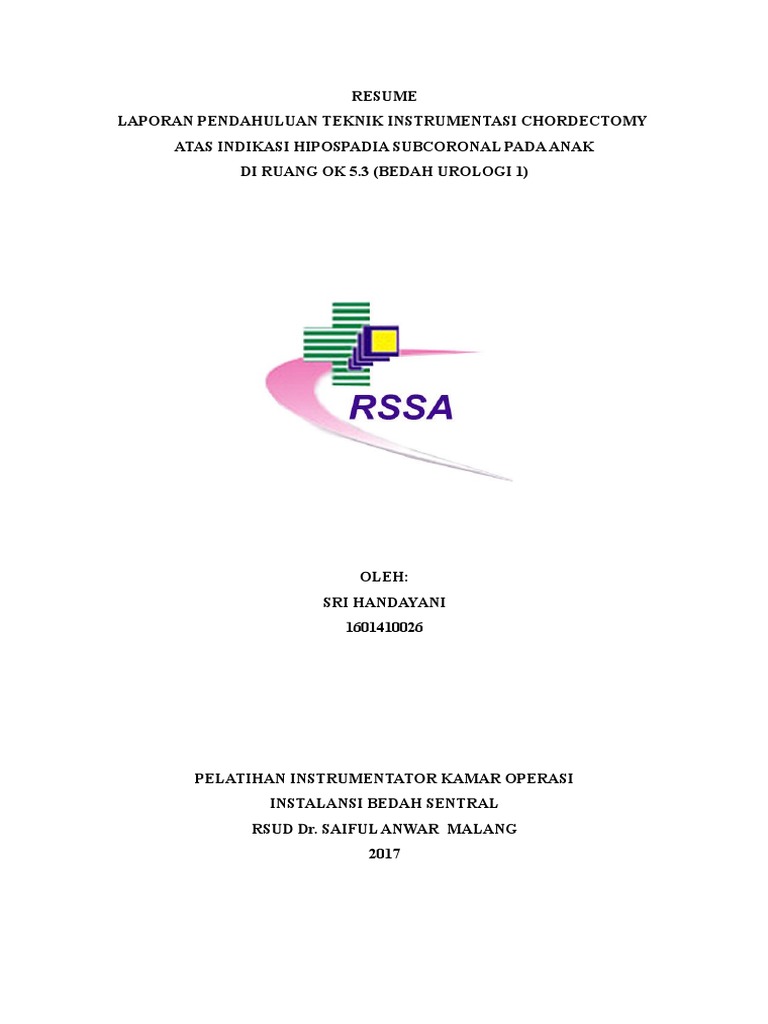Resume Teknik Instrumentasi Chordectomy | PDF