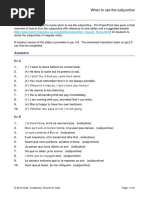 Exercices sur le Présent Progressif | PDF