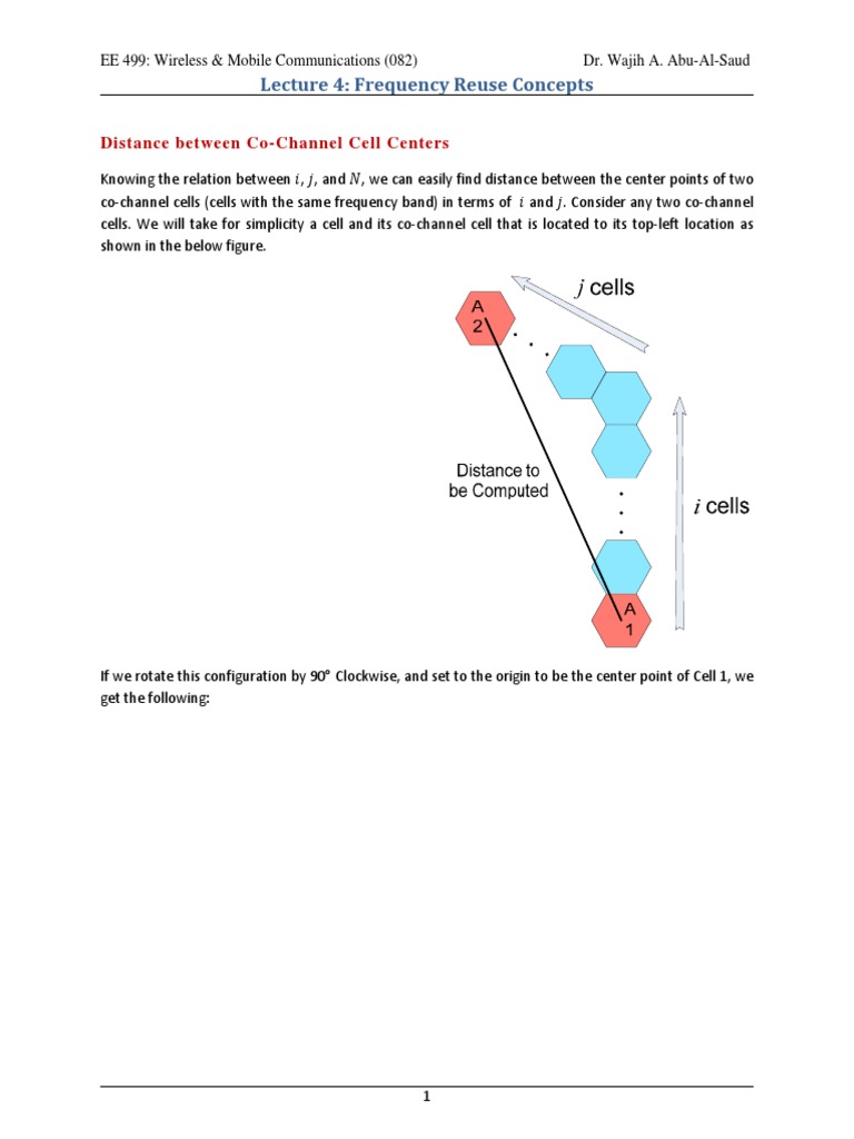 EE 499, Lecture 04 PDF | PDF | Cellular Network | Electrical Engineering
