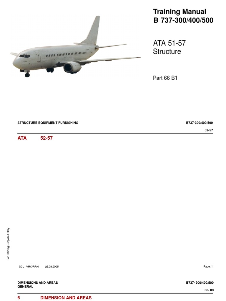 B737-300/400/500 Structure Manual | PDF | Fuselage | Door