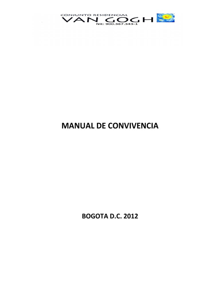 Manual De Convivencia Pdf Pdf Condominio Propiedad