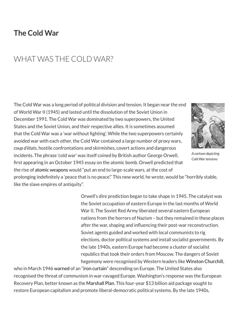 Cold War General | PDF | Cold War | Soviet Union