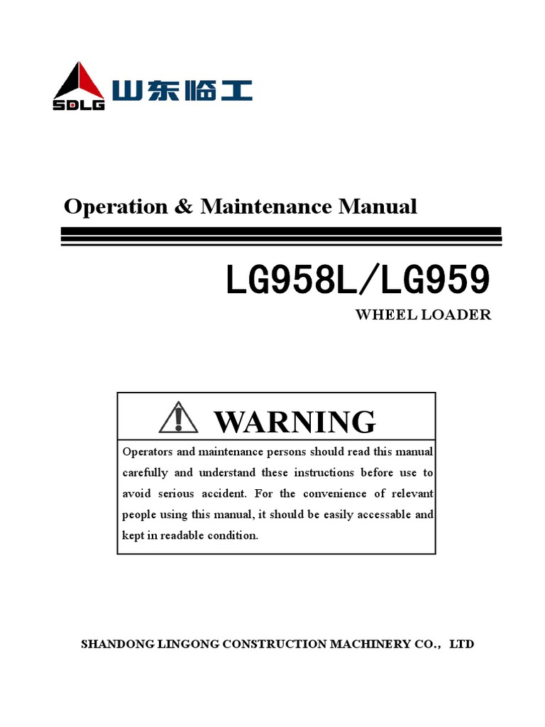 SM LG958L - LG959 PDF | PDF | Truck | Machines