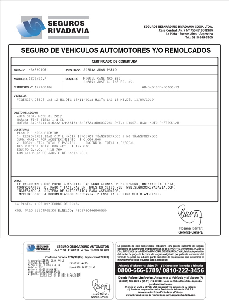 poliza seguros ejemplo | Póliza de seguros | Seguro