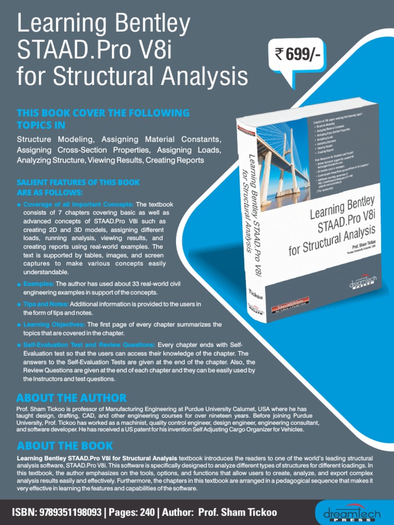 Learning Bentley STAAD Pro V8i For Structural Analysis PDF | PDF ...