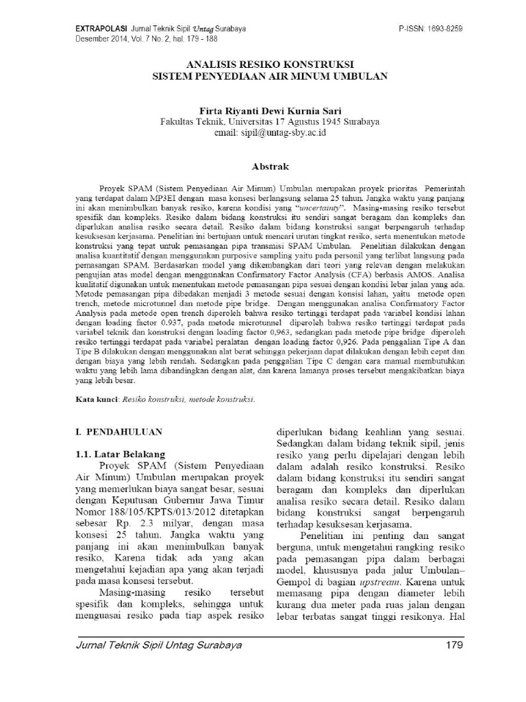 SPAM Umbulan | PDF