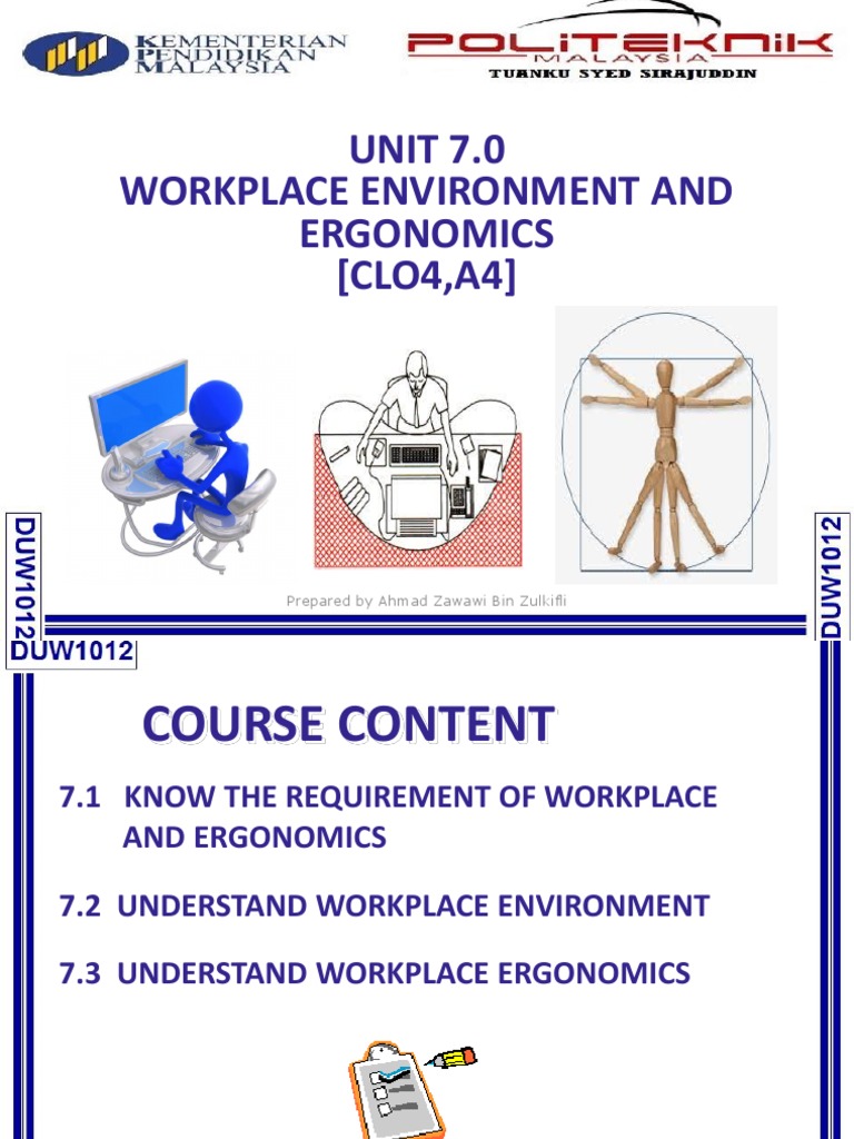 Duw1012 Unit 7 Ergonomics | PDF | Human Factors And Ergonomics ...