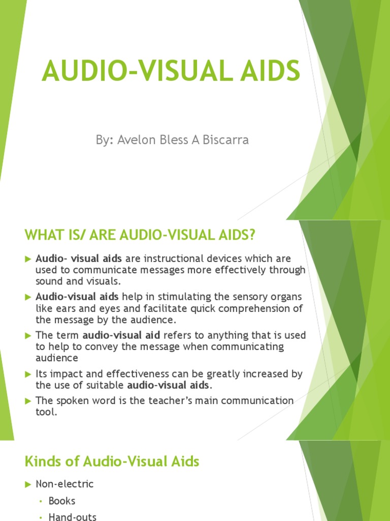 Audio-Visual Aids | PDF | Sound Recording And Reproduction | Sound