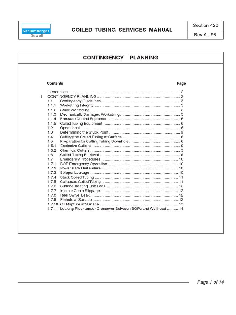 Coil Tubing | PDF | Leak | Pipe (Fluid Conveyance)