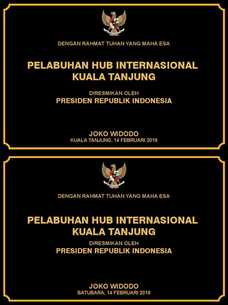 Contoh Prasasti Peresmian | PDF