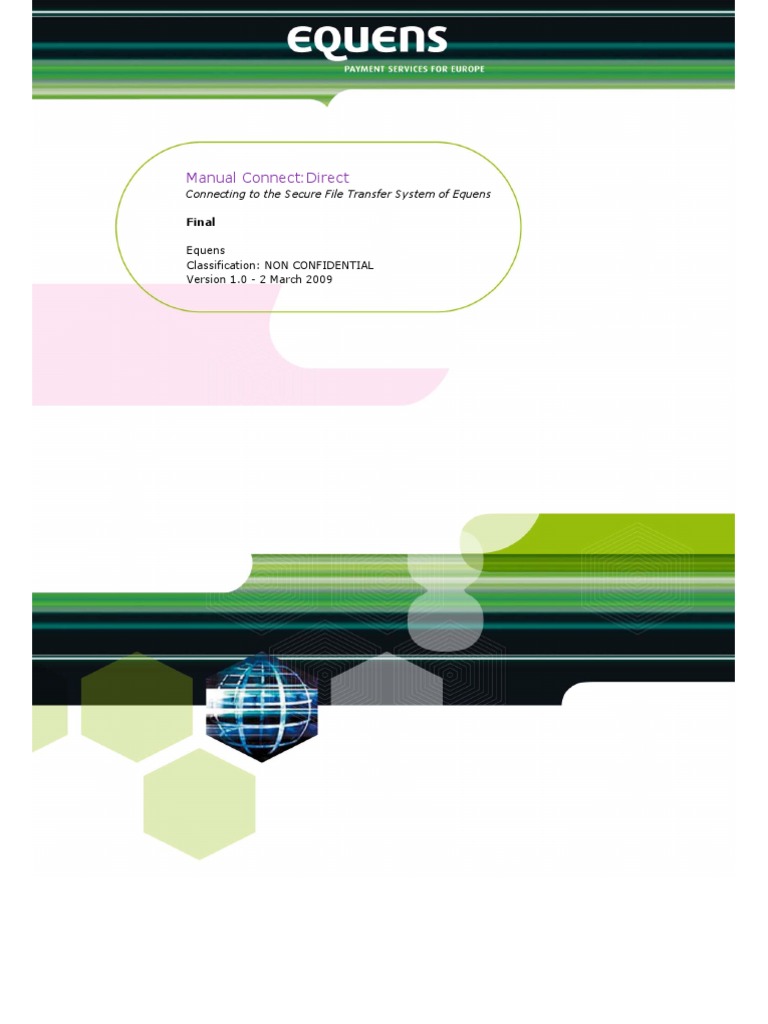 Manual Connect:Direct: Connecting to the Secure File Transfer System of ...