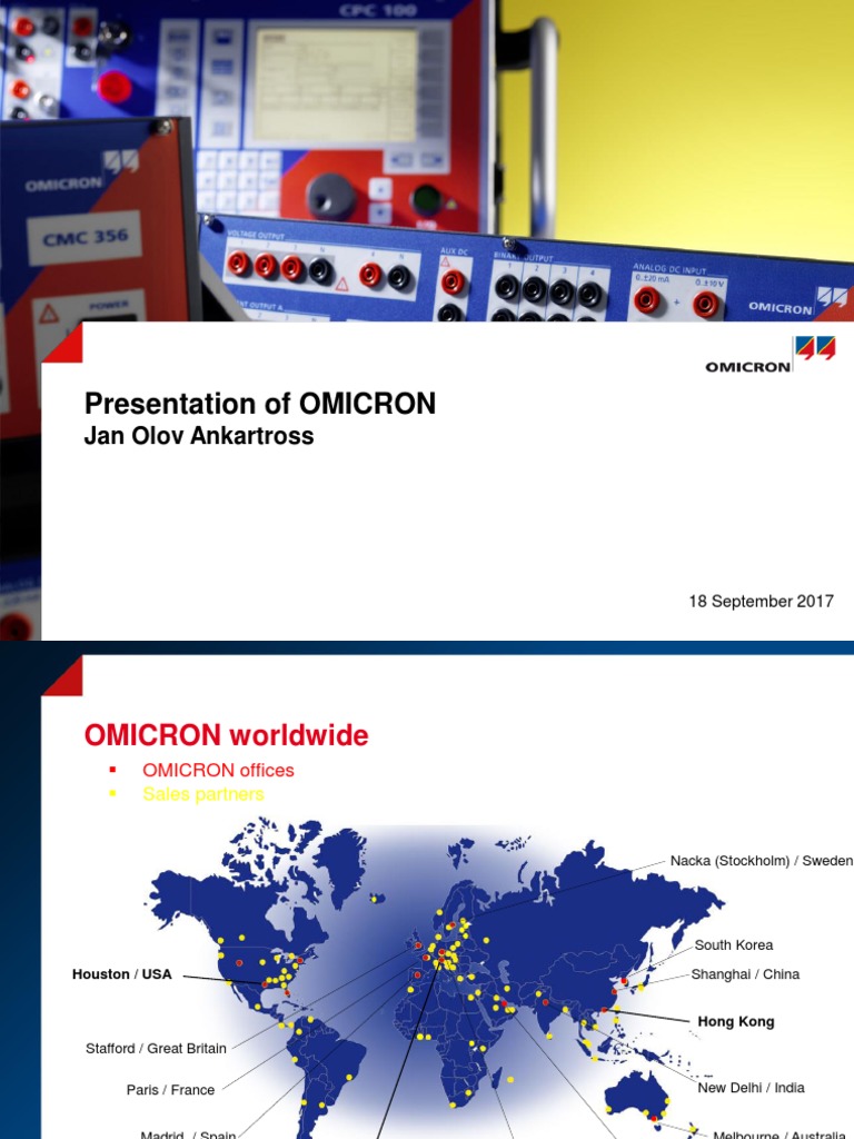 01 - Introduction To OMICRON | PDF | Manufactured Goods ...