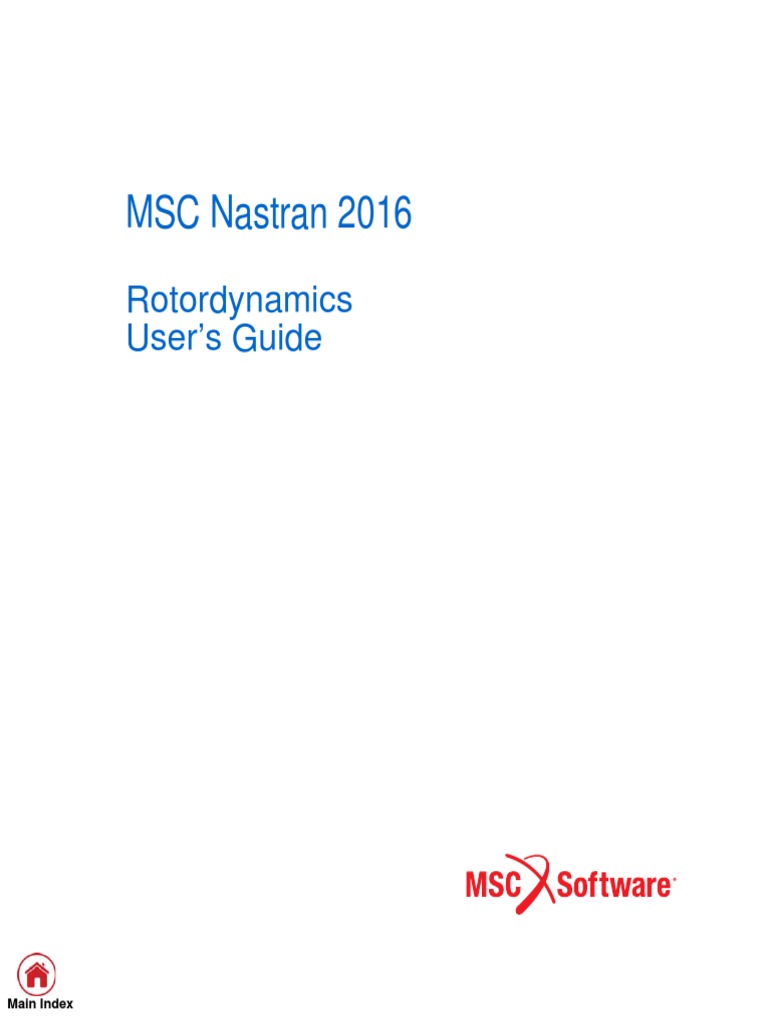 MSC Nastran Rotor Dynamics Guide PDF | PDF | Rotation | Classical Mechanics